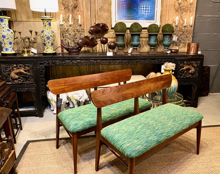 Pair Mid-Century Modern Benches For Sale at 1stDibs