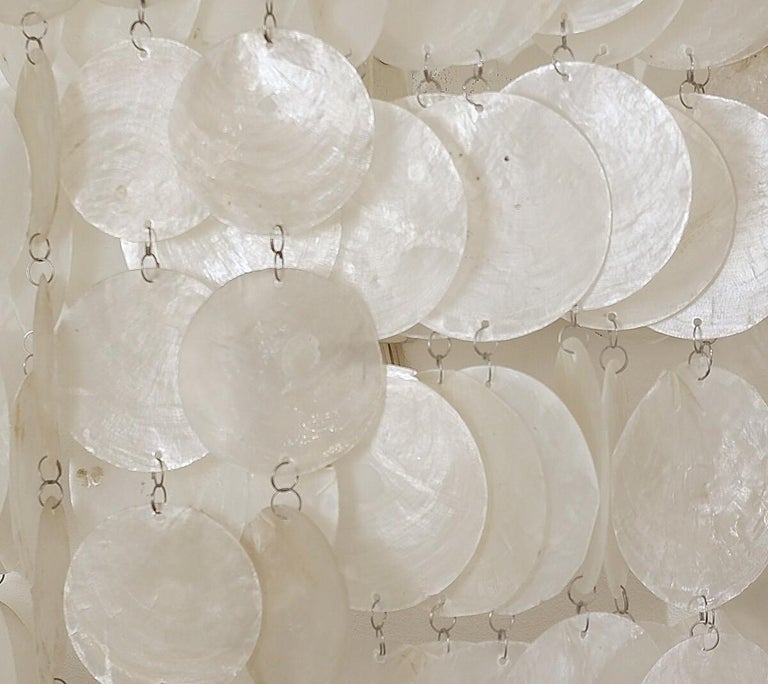 Pair Mid-Century Modern Seashell Wall Sconces For Sale at 1stDibs