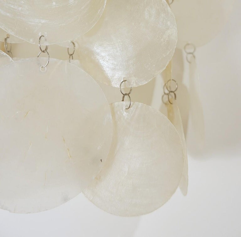 Pair Mid-Century Modern Seashell Wall Sconces For Sale at 1stDibs