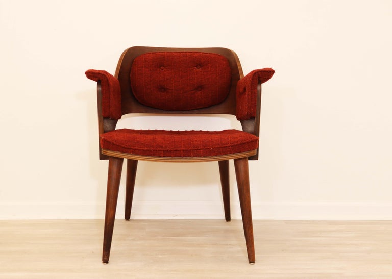 Pair Mid Century Modern Taylor Chair Co. Upholstered For Sale at ...