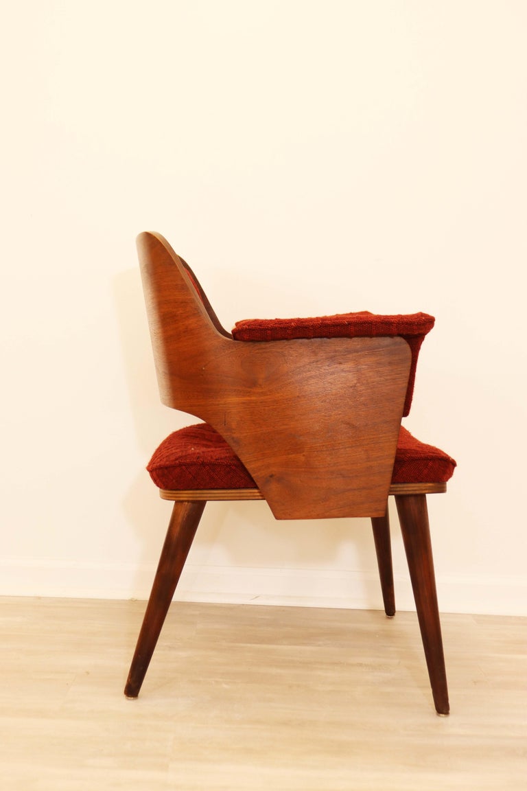Pair Mid Century Modern Taylor Chair Co. Upholstered For Sale at 1stDibs