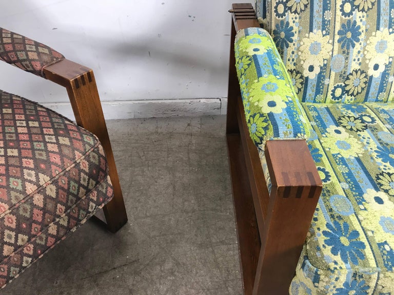 Pair of Modern Morris Lounge Chairs with Ottoman by Bernhardt Furniture ...