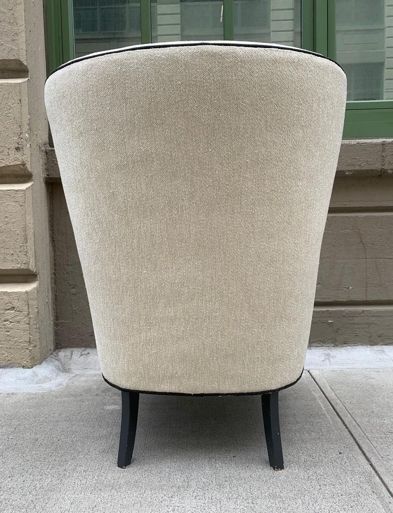 Pair of Modern Tufted Wingback Chairs at 1stDibs | modern wingback ...