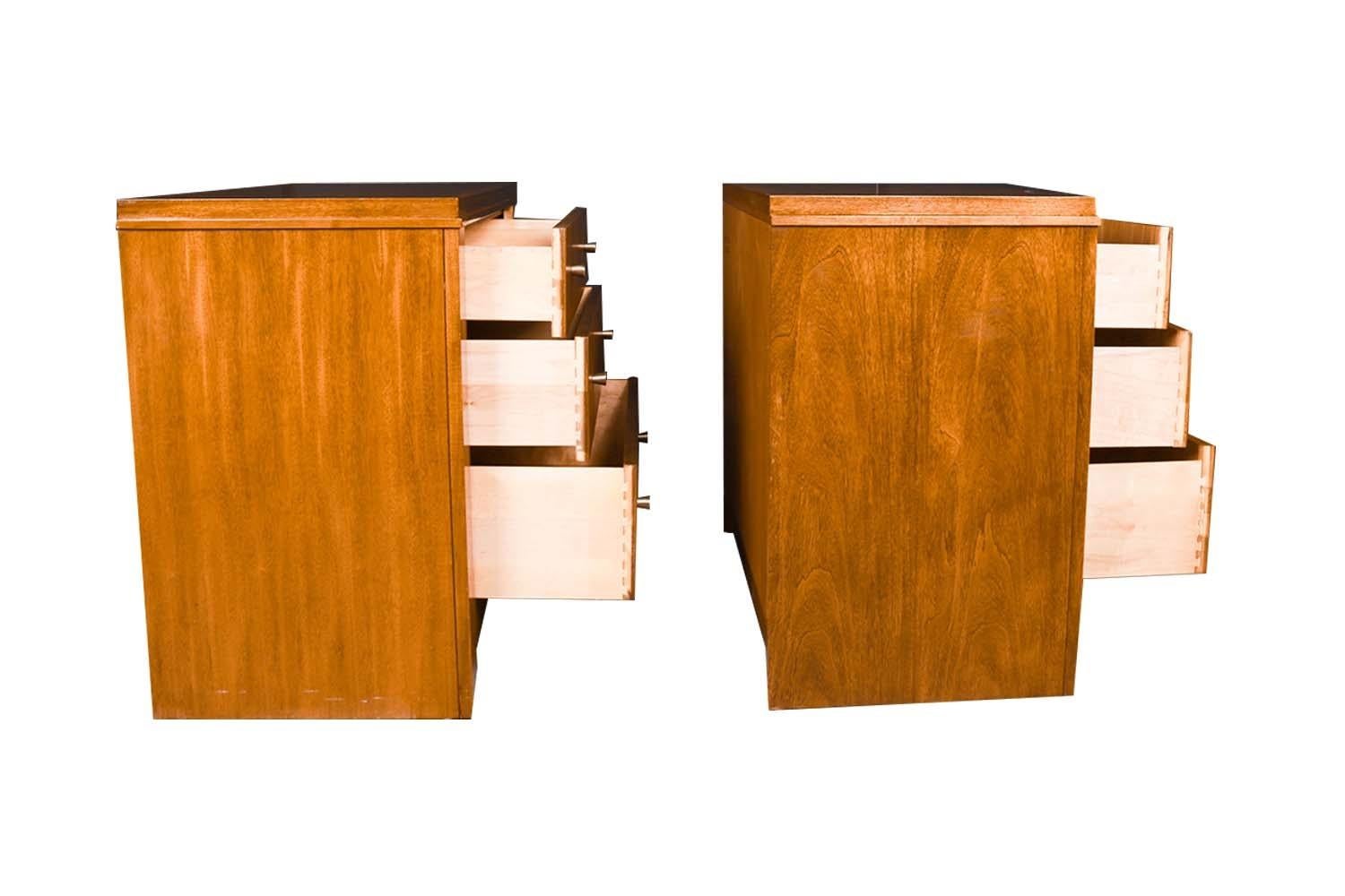 Pair Modernist Ethan Allen Radius Bachelor Chest Dressers For Sale at ...