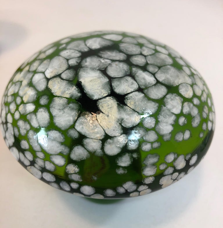 Pair of Murano Italian Art Glass Mushroom Paperweight Sculpture at ...