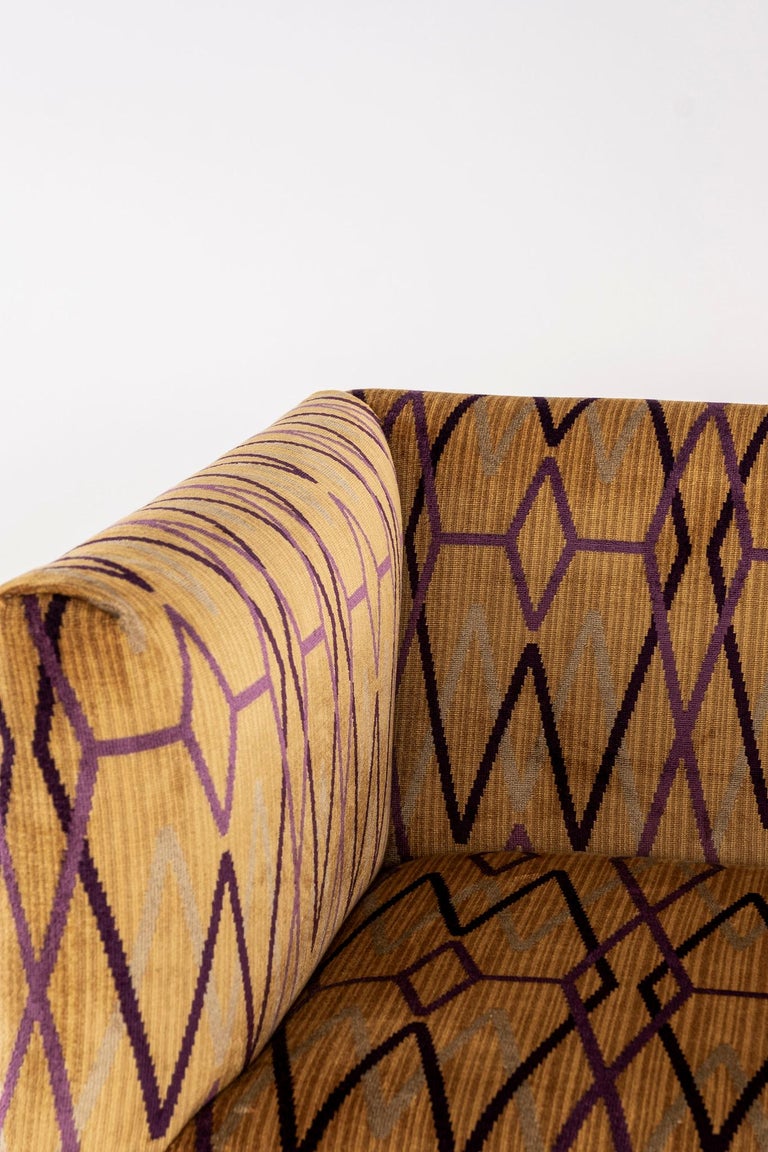 Pair Neisha Crosland Kyoto Trellis Swivel Club Chairs at 1stDibs