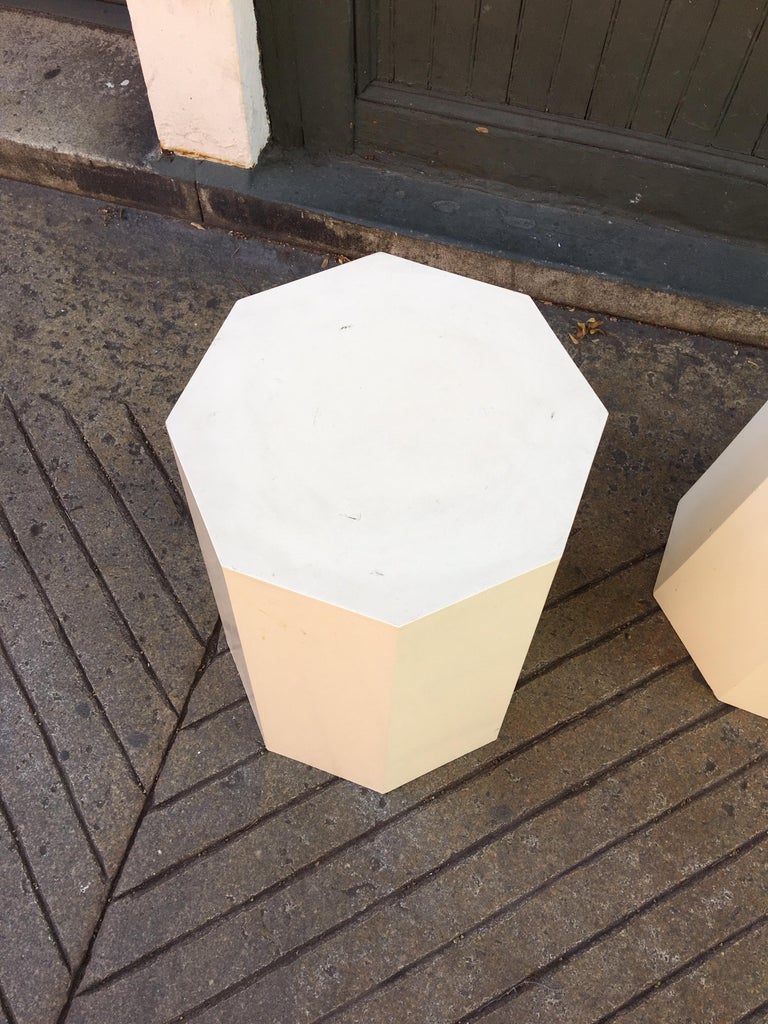 Pair of Octagonal Display Stands at 1stDibs