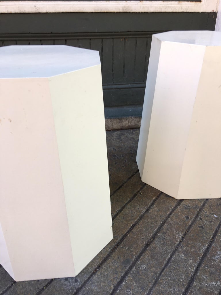 Pair of Octagonal Display Stands at 1stDibs