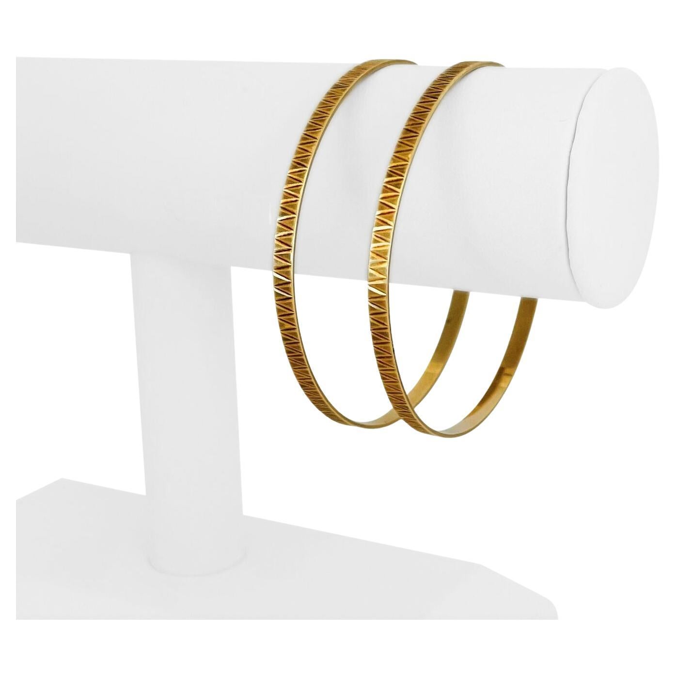 TIMOTHY GRANNIS Gold Bangle Bracelets at 1stDibs