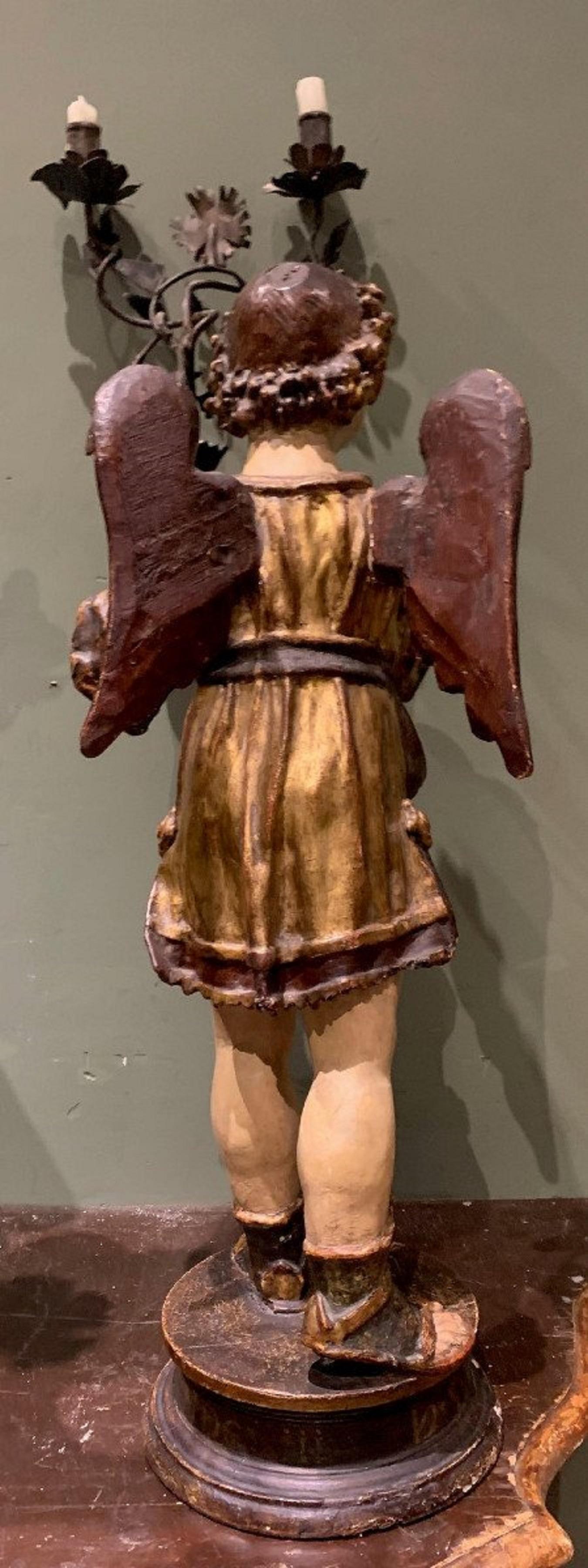 Pair of 17th Century Angels For Sale at 1stDibs