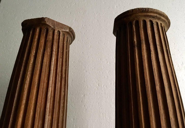 Pair of 17th Century Italian Columns at 1stDibs