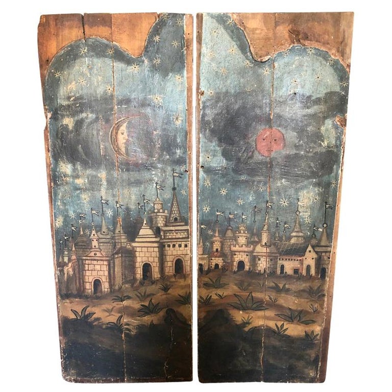 Pair of 17th Century Spanish Altar Panels at 1stDibs