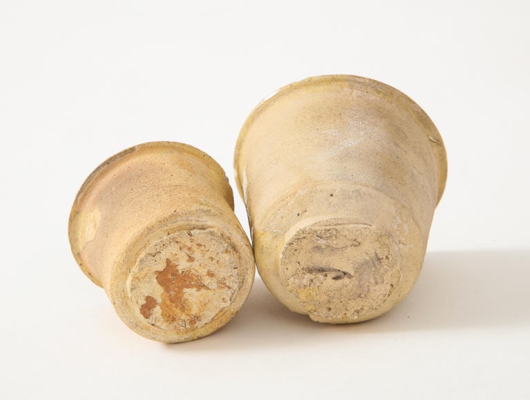 Pair of Small Very Thin Delicately Formed Ceramic Pots, Netherlands For ...