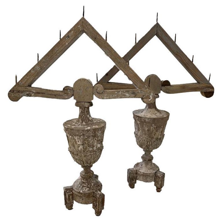 Pair of 18thc Italian Candelabras For Sale at 1stDibs