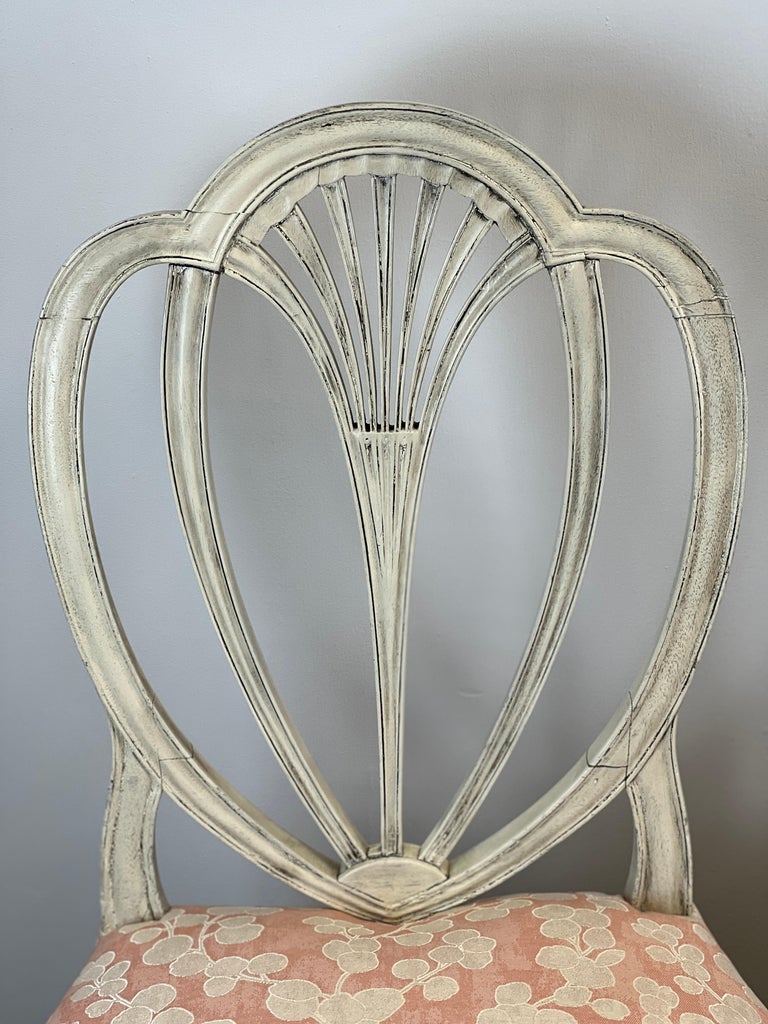 Pair of 18th Century American Mid-Atlantic Hepplewhite Arched Back Side ...