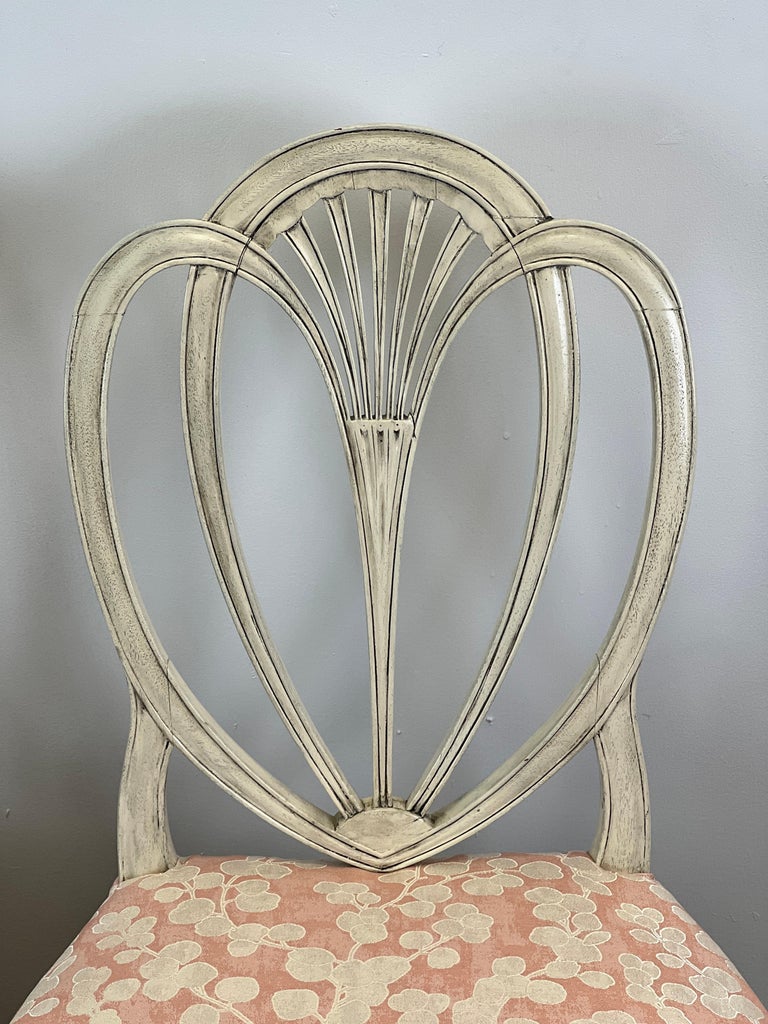 Pair of 18th Century American Mid-Atlantic Hepplewhite Arched Back Side ...