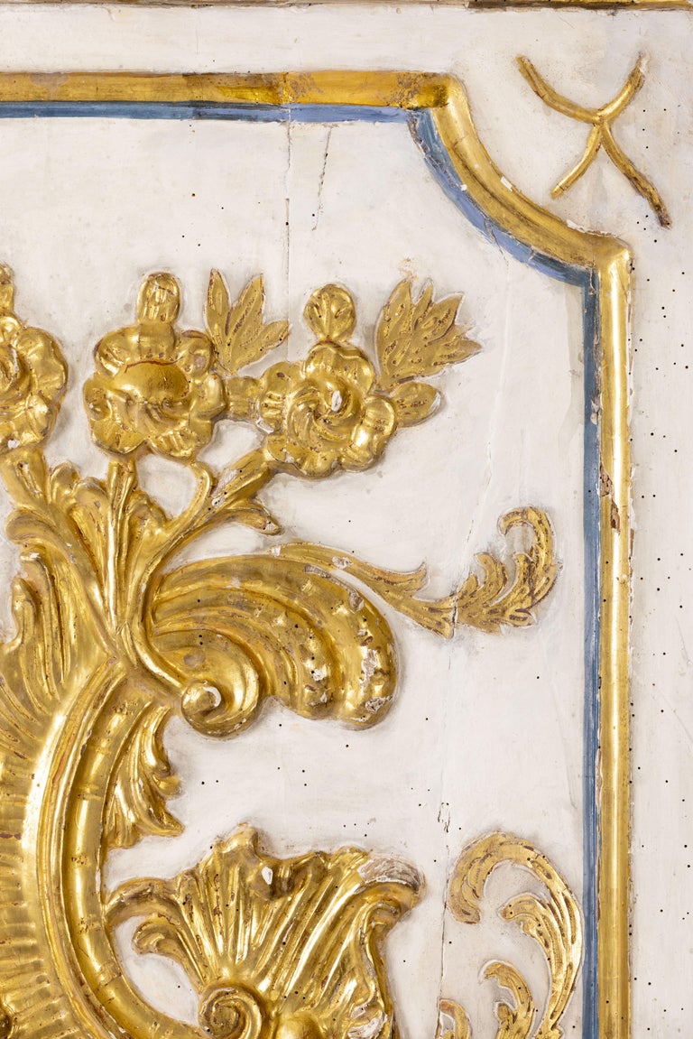 Pair of 18th Century Carved Giltwood Boiserie Wall Panels Spanish ...