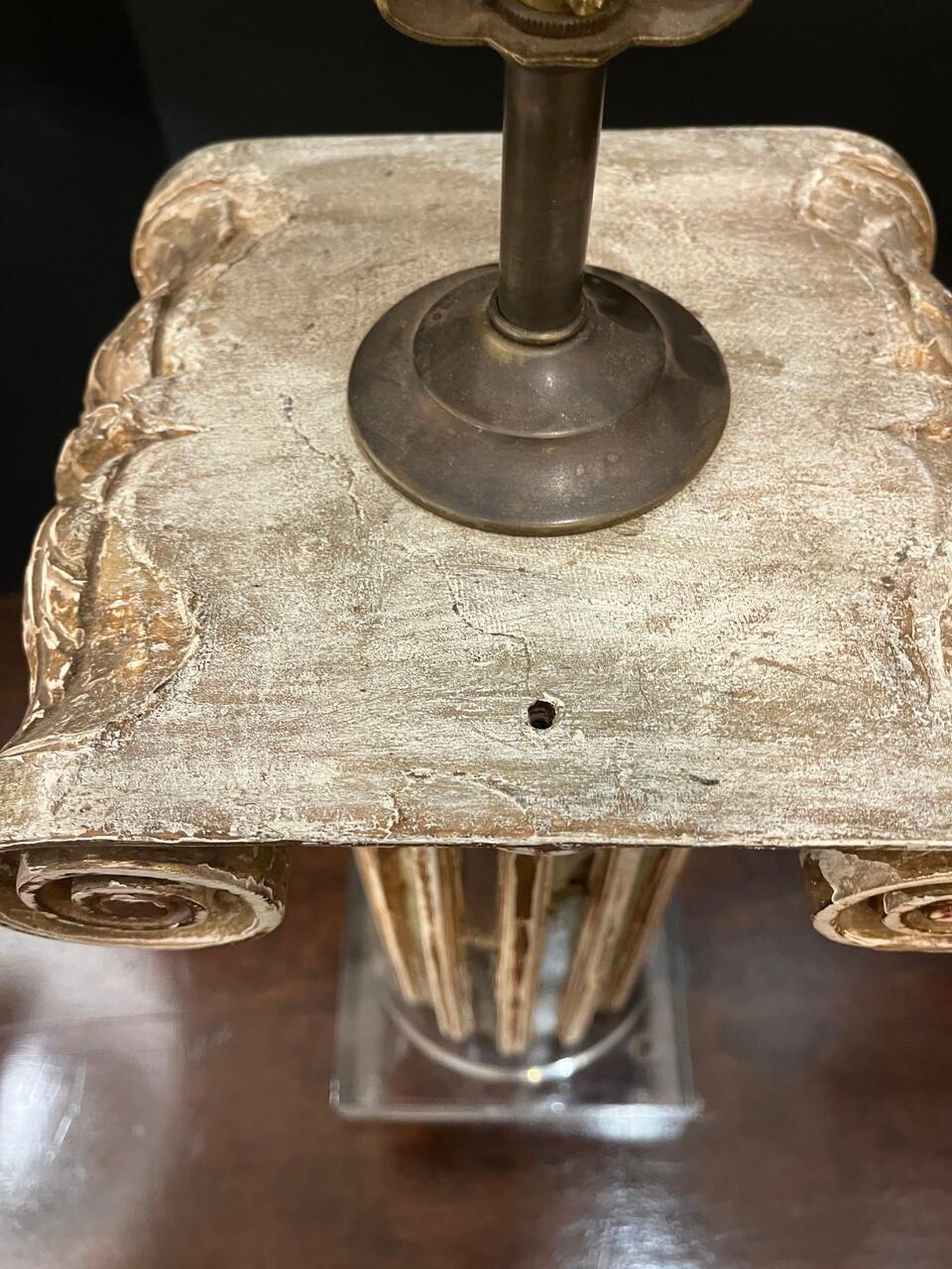 Pair of 18th Century French Fragment Lamps For Sale at 1stDibs