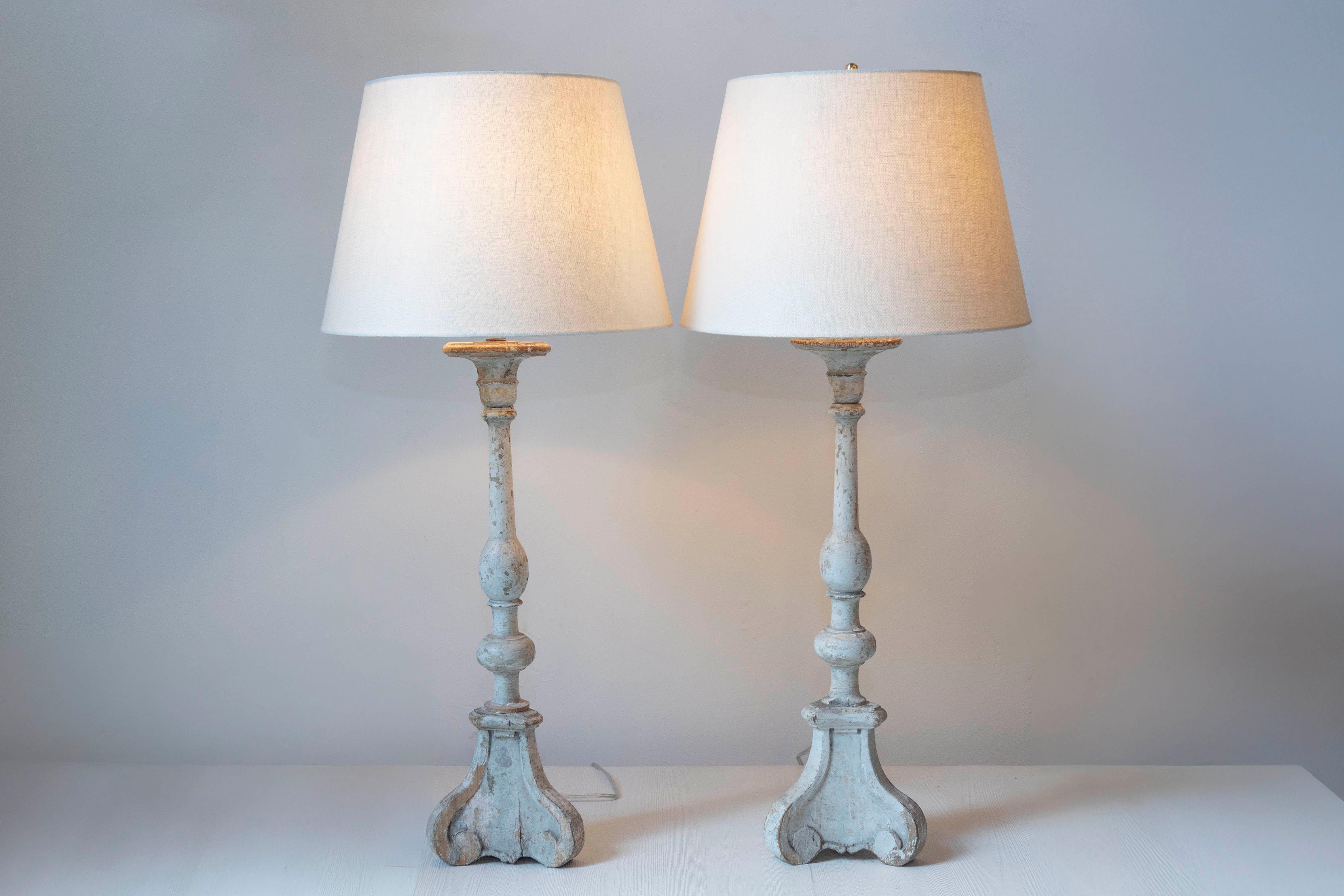 Pair of 18th Century French Lamps For Sale at 1stDibs