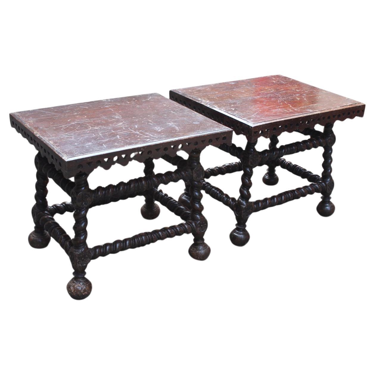 Pair of 18th Century Goan Tables For Sale at 1stDibs