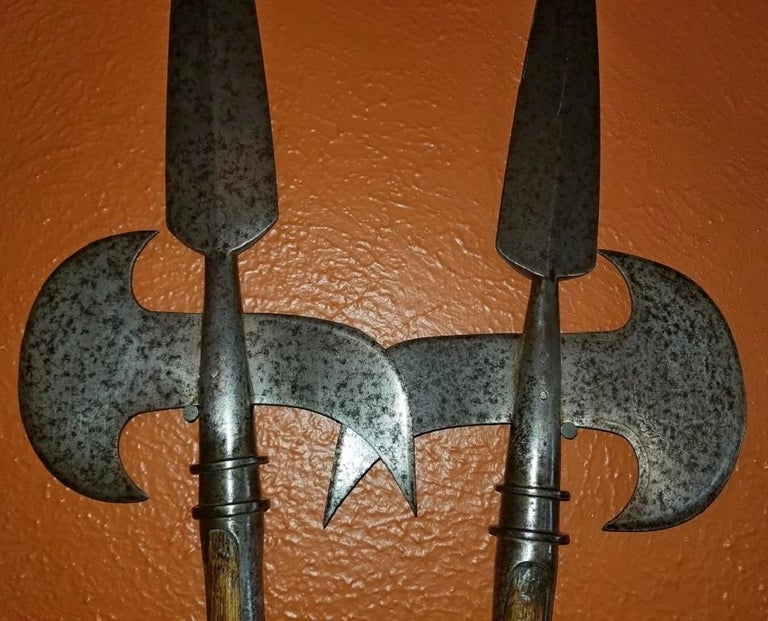 Pair of 18th Century Irish Halberds High Sheriff Co. Tyrone Lindsay ...