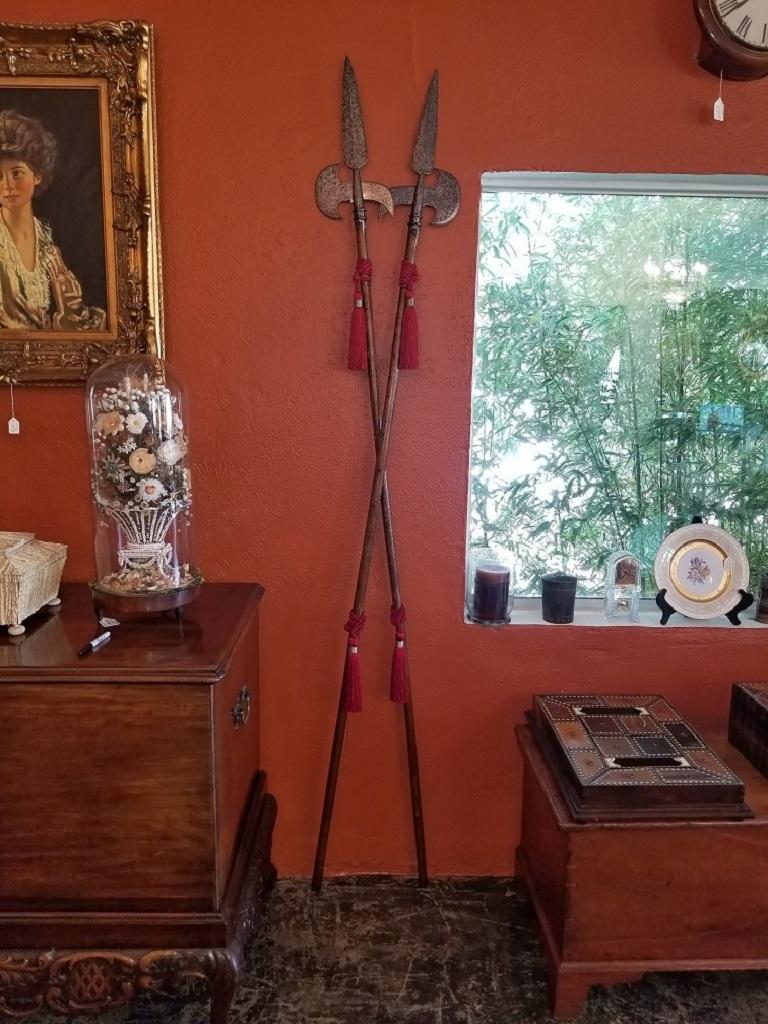 Pair of 18th Century Irish Halberds High Sheriff Co. Tyrone Lindsay ...