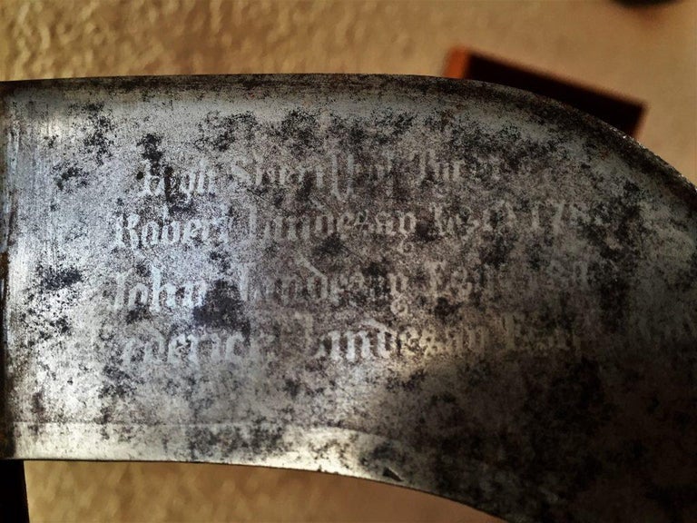 Pair of 18th Century Irish Halberds High Sheriff Co. Tyrone Lindsay ...