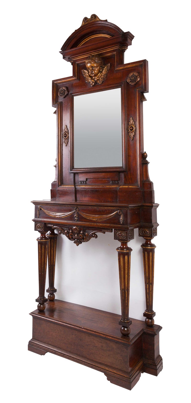 Console Tables with Matching Mirrors, Italian circa 1750 (Pair) For ...