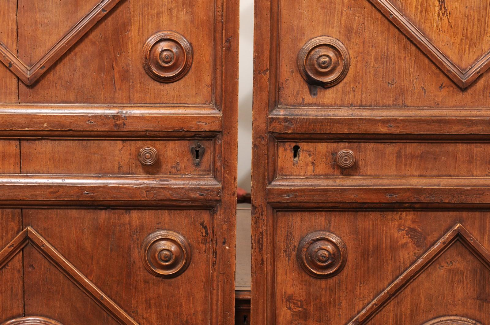 Pair of 18th Century Italian Walnut Doors at 1stDibs