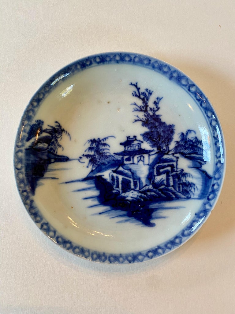 Two Sets of 18th Century Nanking Cargo Cups and Saucers For Sale at 1stDibs