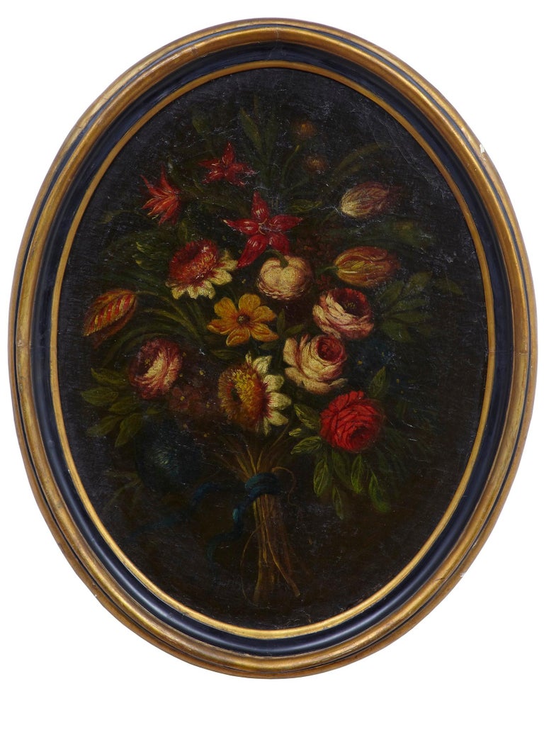 Pair of 18th Century Oil Paintings by Gasparo Lopez Still Life For Sale ...