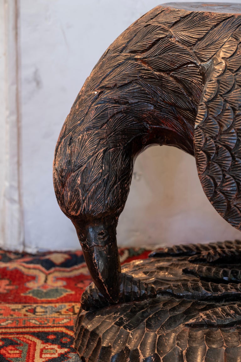 Pair of 18th Century Venetian Carved Eagle Chairs or Benches For Sale ...