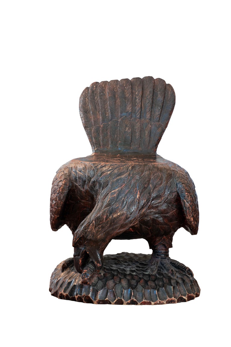 Pair of 18th Century Venetian Carved Eagle Chairs or Benches For Sale ...