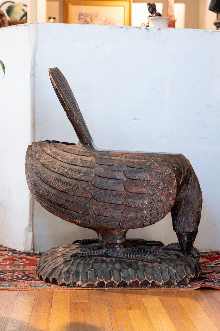 Pair of 18th Century Venetian Carved Eagle Chairs or Benches For Sale ...