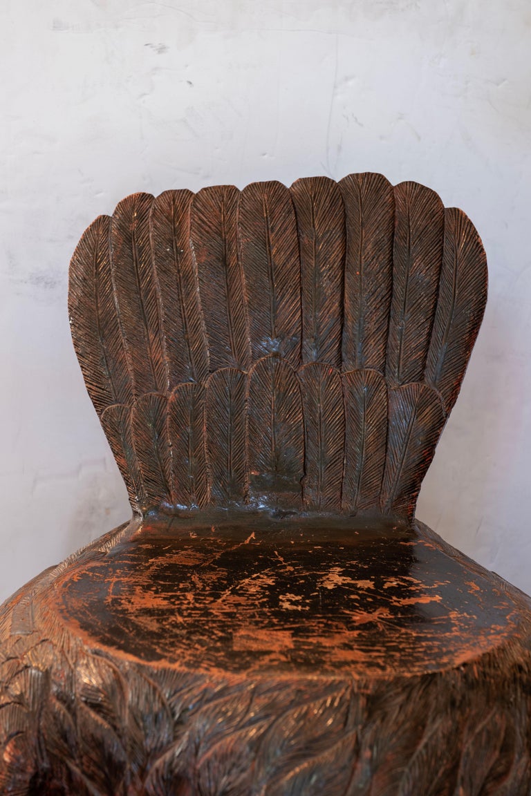 Pair of 18th Century Venetian Carved Eagle Chairs or Benches For Sale ...