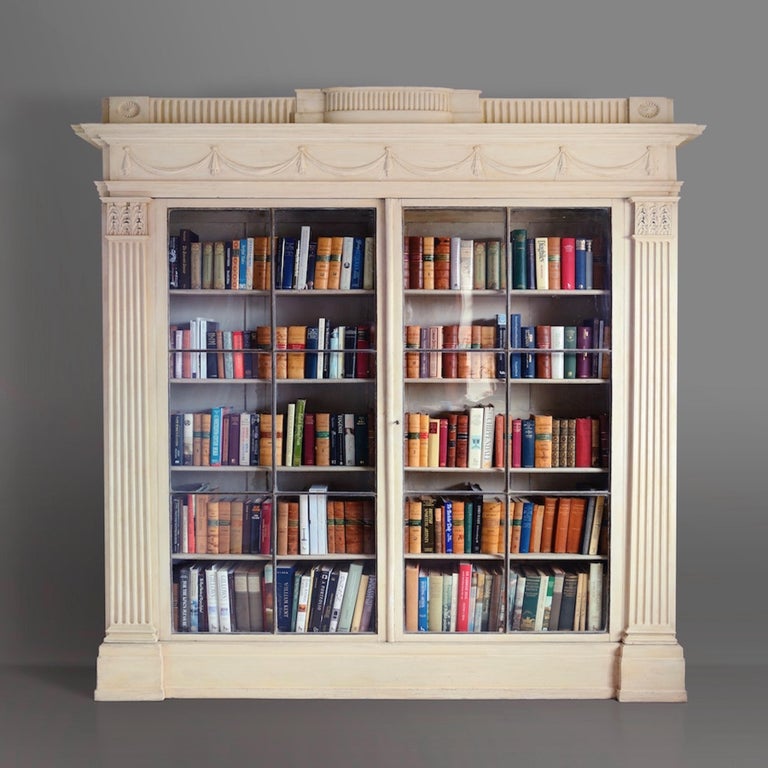 Pair of 18th Century White Painted Bookcases in the manner of James ...