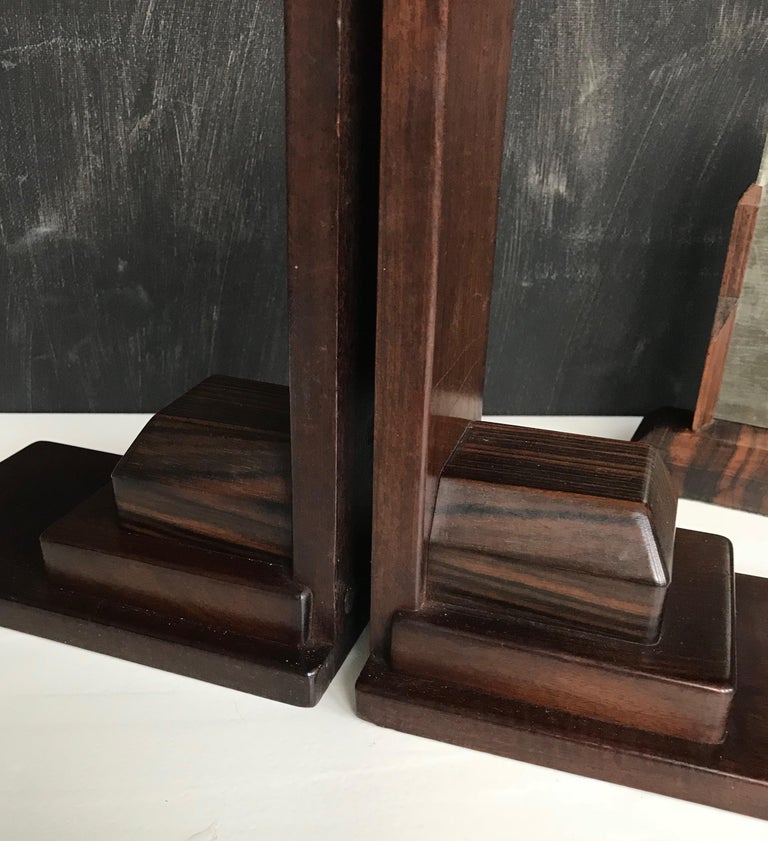 Pair of 1920s Amsterdam School Solid Hardwood Large Bookends For Sale ...