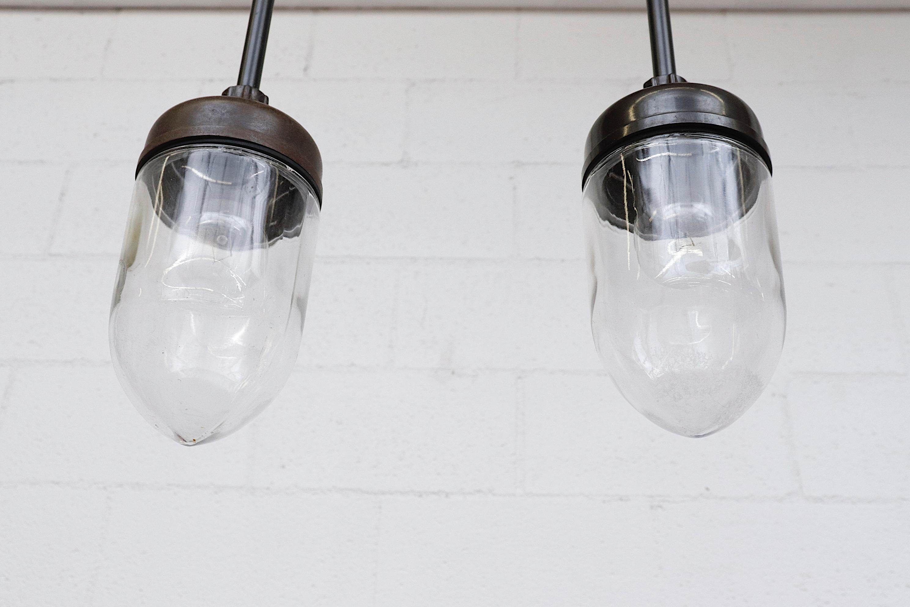 Pair of 1930s-1940s Bakelite Factory Lights For Sale at 1stDibs