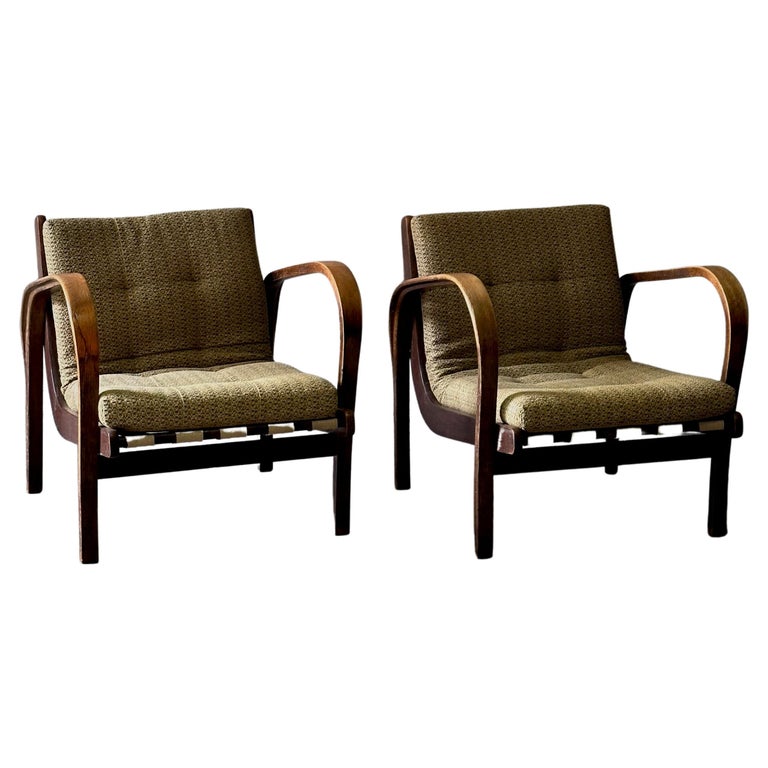 Pair of 1930s Halabala Chairs For Sale at 1stDibs