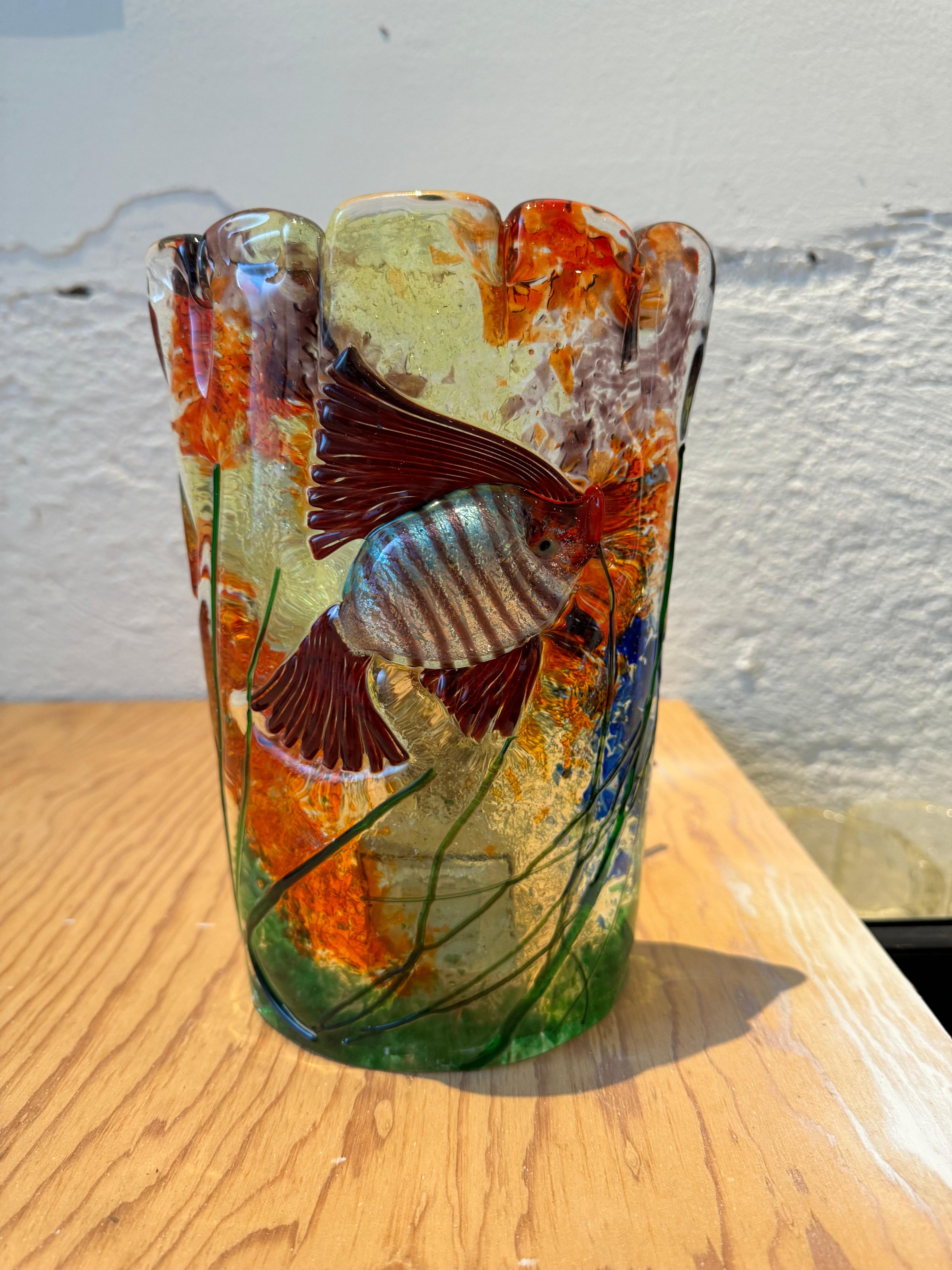 Pair of 1940s "Acquarium" Murano Sconces by Alfredo Barbini for ...