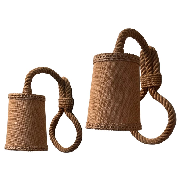Pair of 1940's French Rope Sconces at 1stDibs