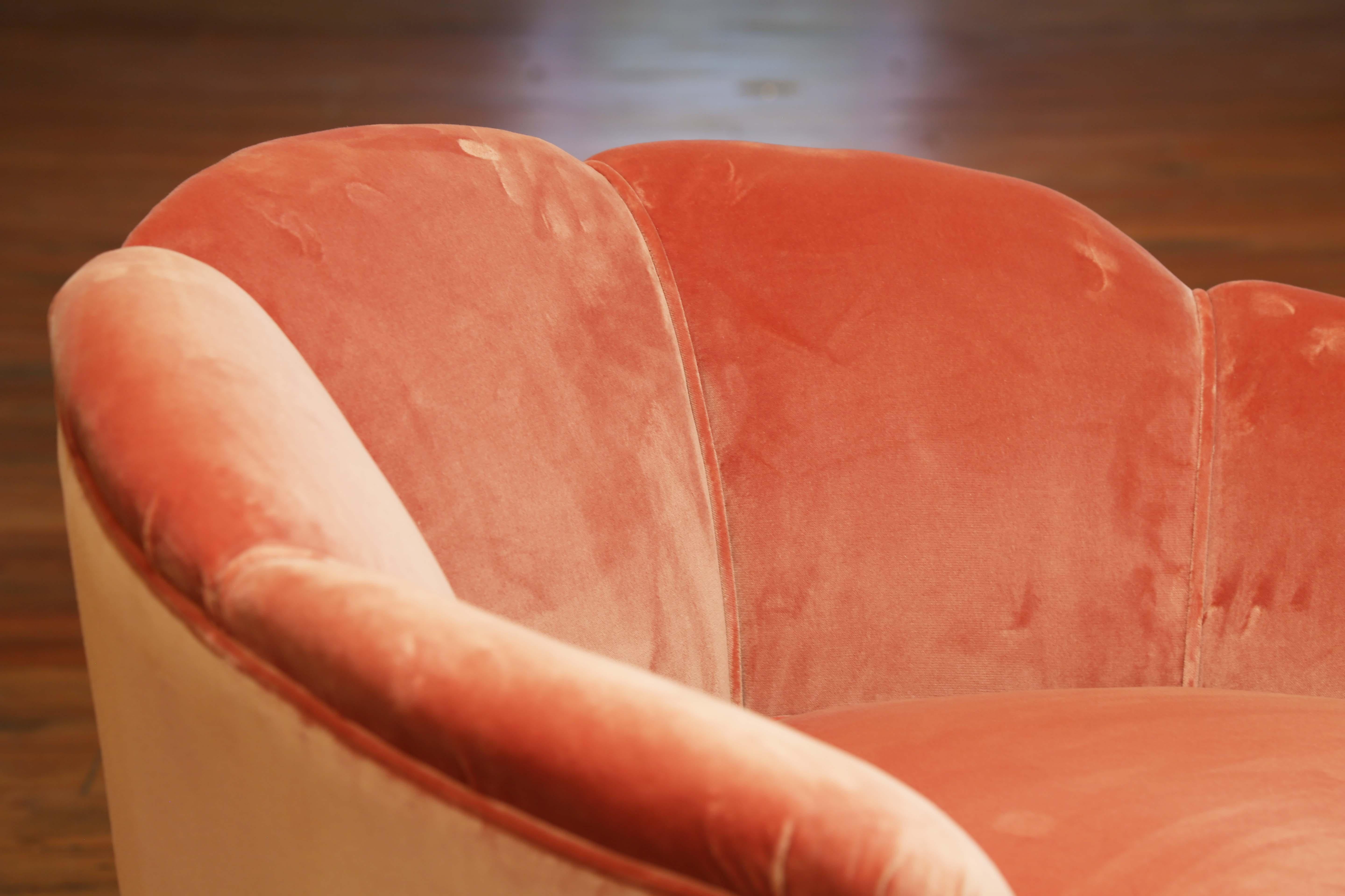 Pair of 1940s Gio Ponti Style Italian Scallop Lounge Chairs at 1stDibs ...