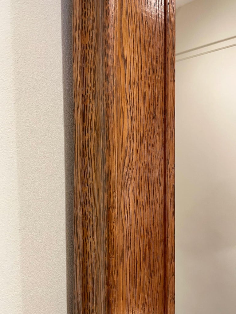 Pair of 1940s Oak Mirrors For Sale at 1stDibs