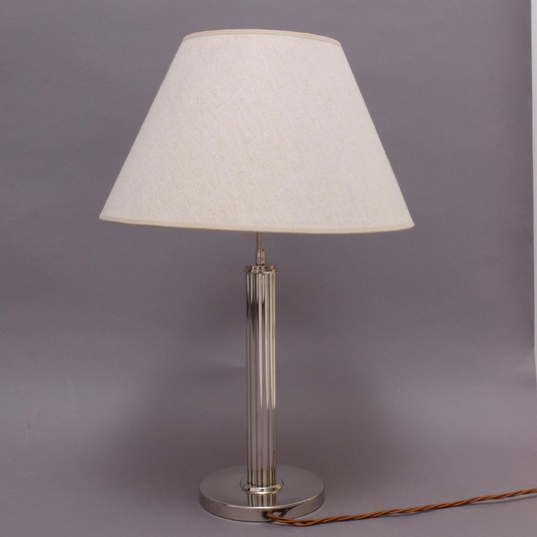 Pair of 1940s US Army desk Lamp in nickel plated polish. Pair of ...