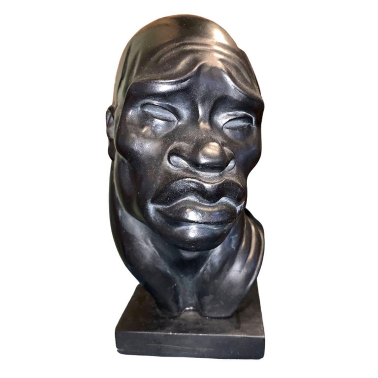 Pair of 1950's African Busts For Sale at 1stDibs