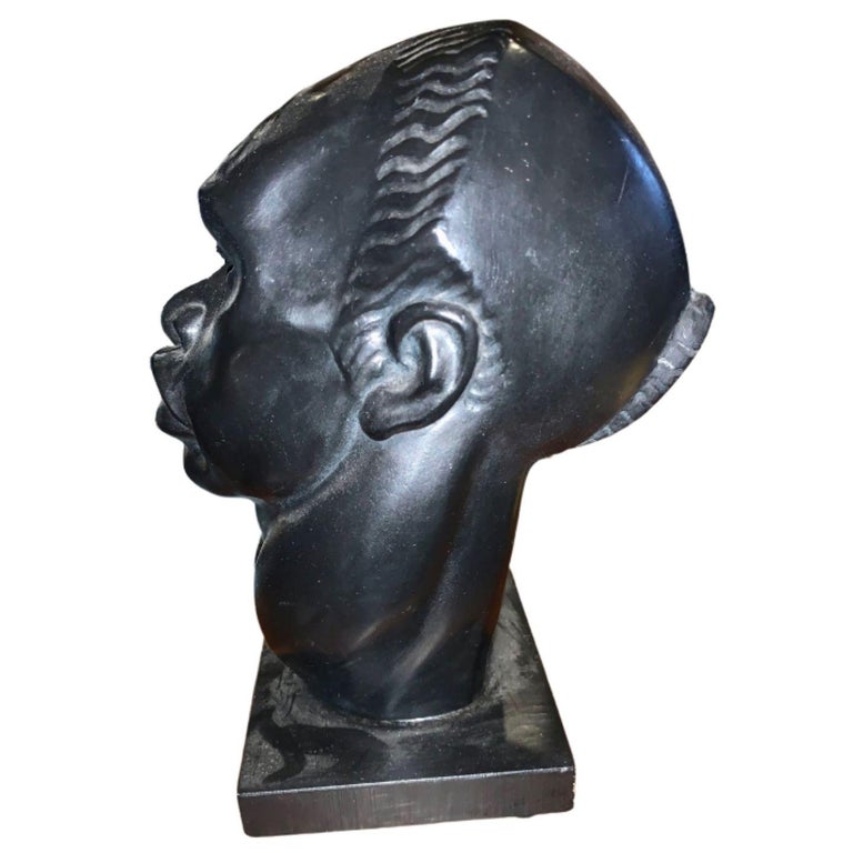 Pair of 1950's African Busts For Sale at 1stDibs