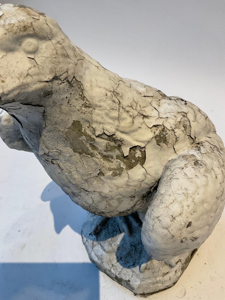 Pair of 1950s Concrete Eagles For Sale at 1stDibs