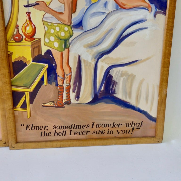 Set of four 1950s Esquire Style Risque Original Watercolors at 1stDibs ...