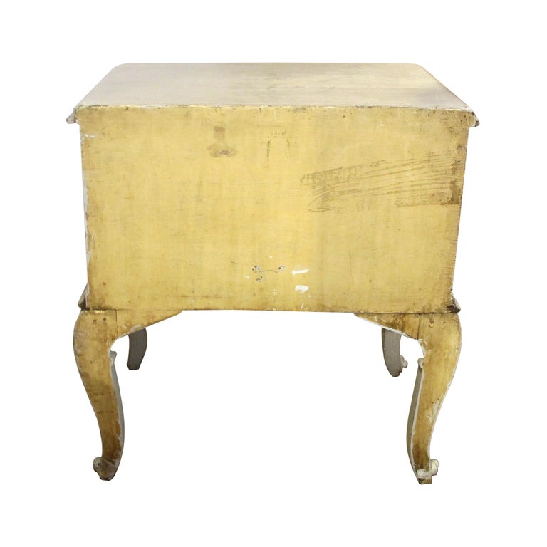 Pair of 1950s French Distressed Grey Painted Bedside Tables or Night ...