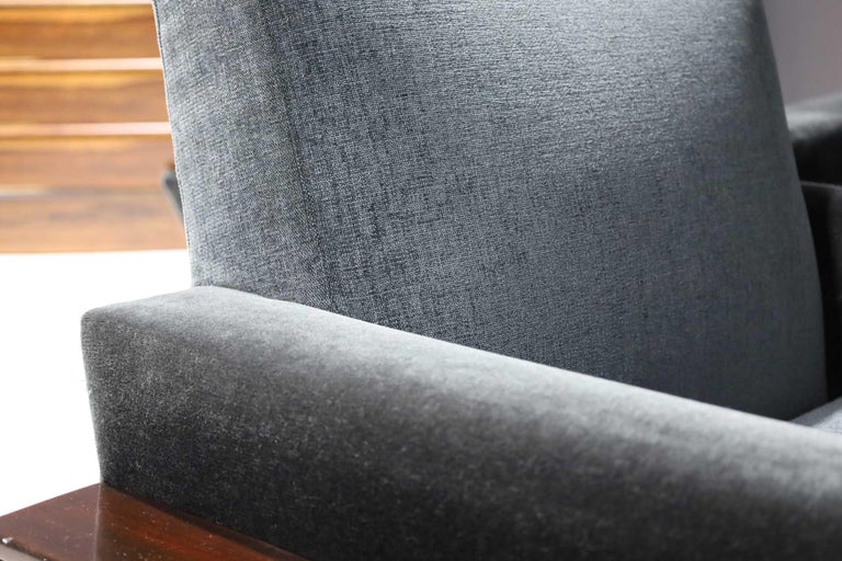 Pair of 1950s Italian Lounge Chairs in New Upholstery by Rubelli and ...